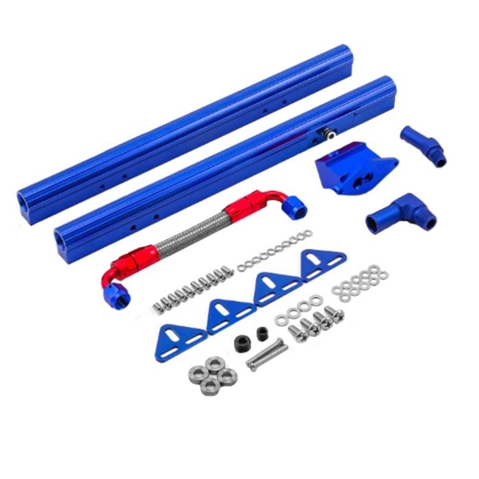 Speedmaster Blue EFI Fuel Rail Kit 5.0L/5.8L Mustang 86-93