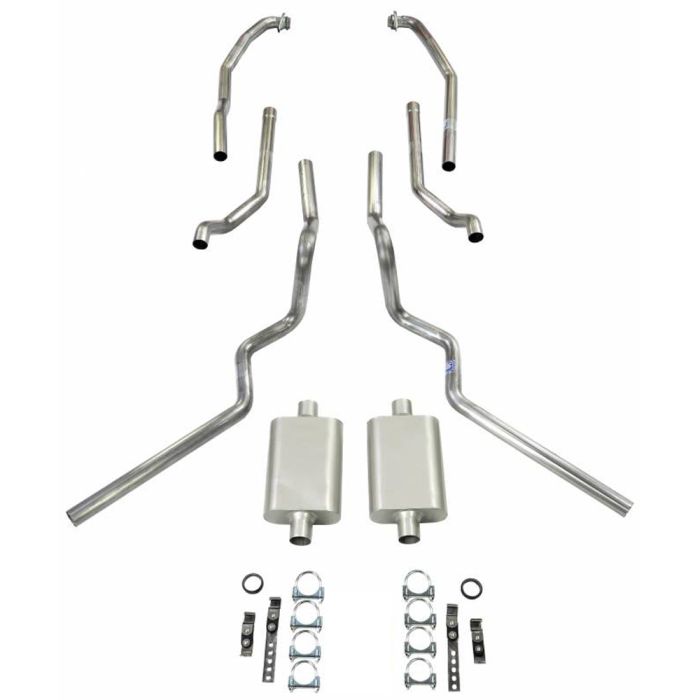 CJ Classic Trucks Side Exit 2.25” Turbo Exhaust C10 63-66