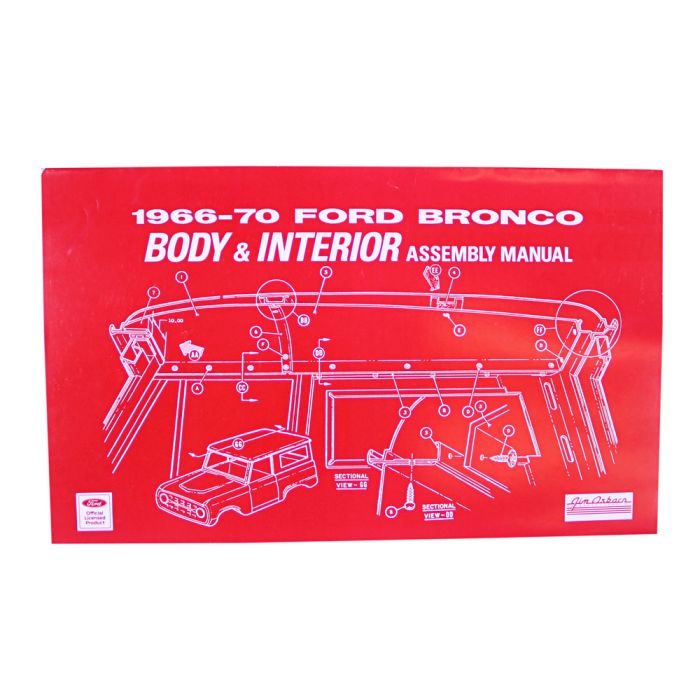 Jim Osborn Reproductions AM149 Bronco Assembly Manual Body And Interior ...