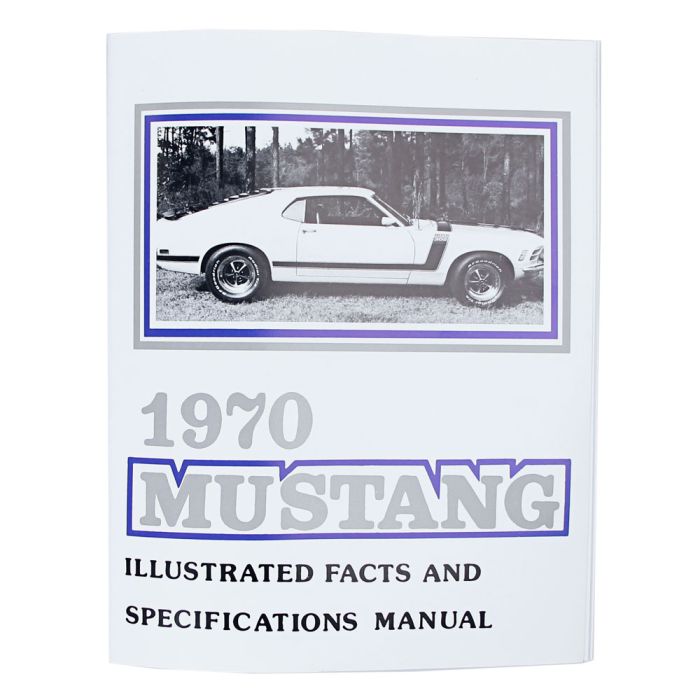 Jim Osborn Reproductions MP0297 1970 Mustang Illustrated Facts & Spec