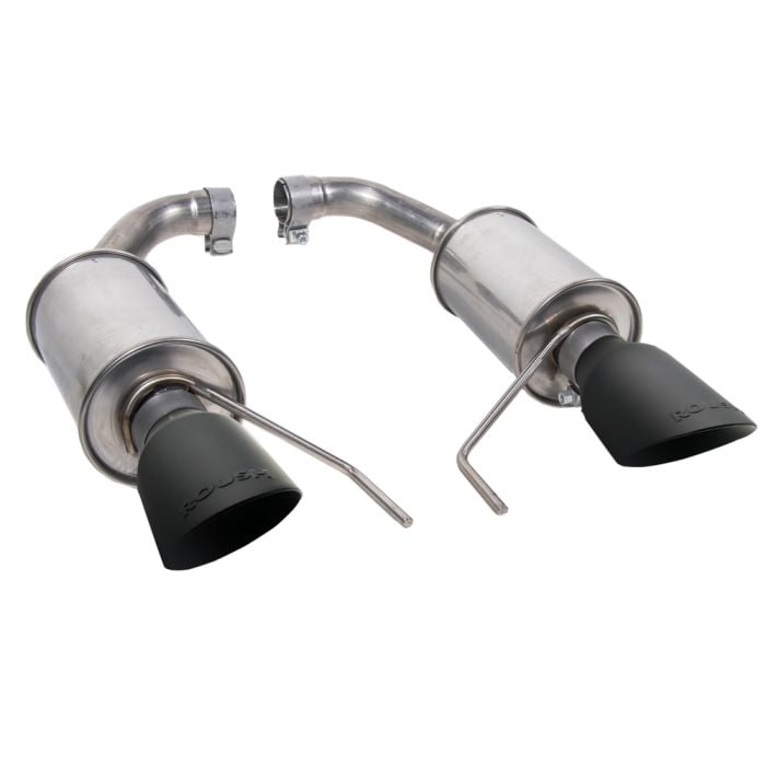 Roush Axle-Back Dual Black Tips Exhaust Kit Mustang Eco/GT