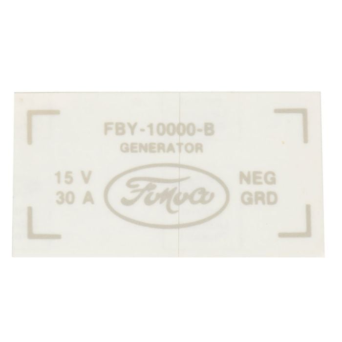 Jim Osborn Reproductions DF0068 F-100 Generator Decal FoMoCo 1956