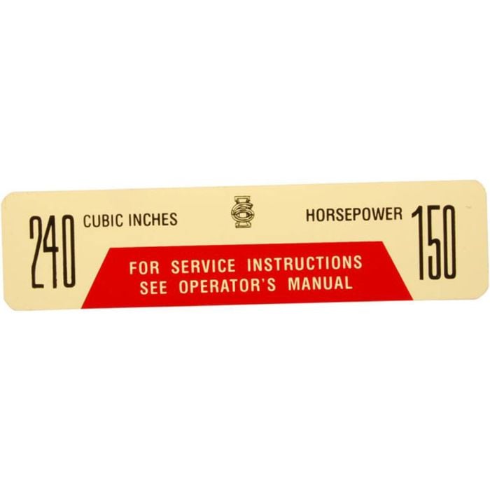 Jim Osborn Reproductions DF0469 F-100 Air Cleaner Decal 150 1965-1967 ...