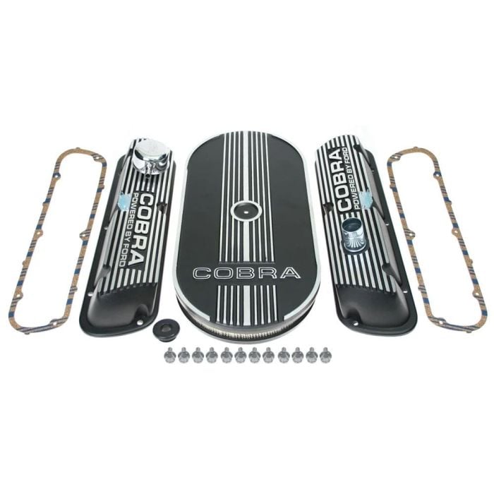 Mustang Engine Dress Up Kit Aluminum Cobra Logo 260/ 289/ 302/ 351W ...