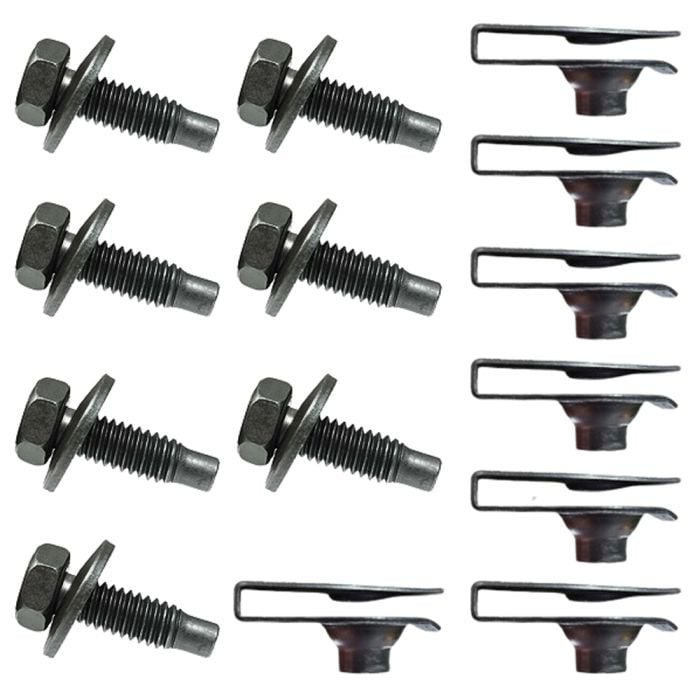 AMK Products 14-Piece Hood and Hinge Hardware Set F-100 68