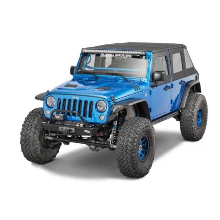 Black Jeep Flat Fenders