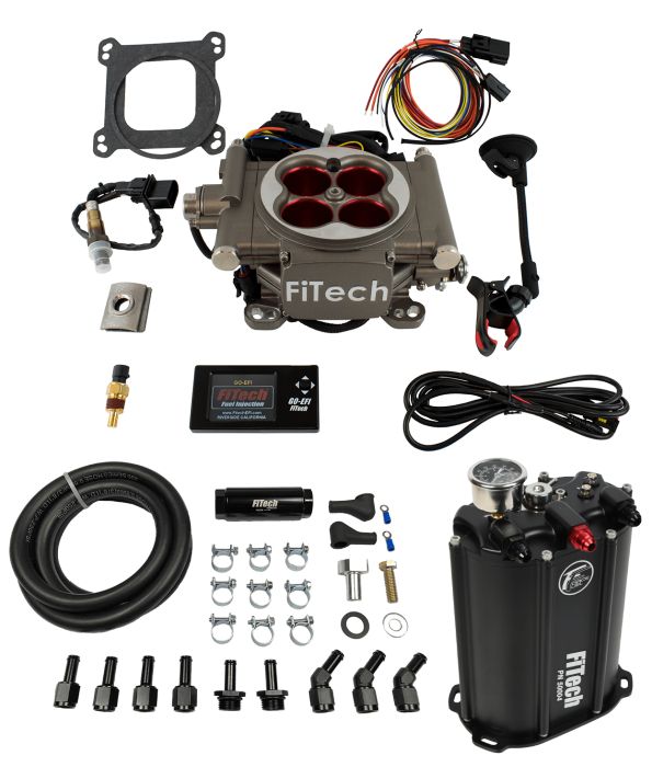 FiTech FI35203 Go Street EFI Master Kit 4 Barrel With Force Fuel ...