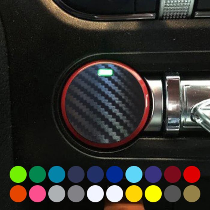 Anchor Room Solid Push Button Start Decal Mustang 2015-2017