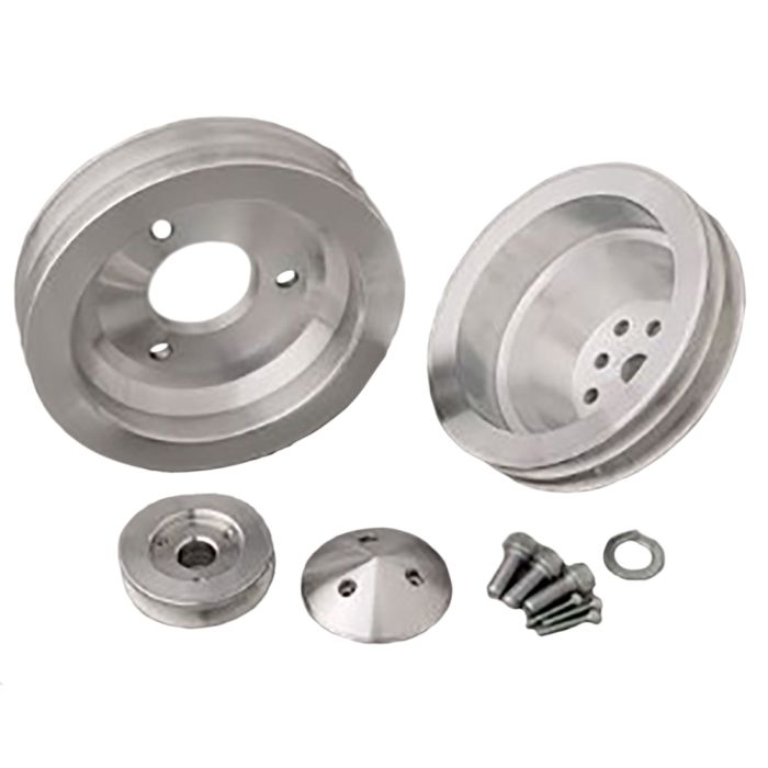 March Performance Chevy BB V-Belt Pulley Kit High Flow Ratio
