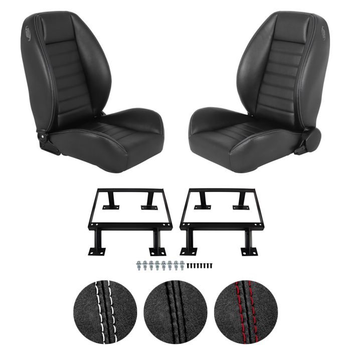 TMI Pro Series Cruiser Low Back Bucket Seats C10 60-72