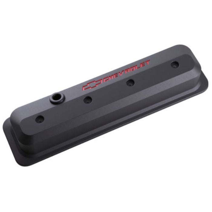 PROFORM C10/ C/K Valve Covers Tall Black Crinkle Slant W/ Recessed Logo ...