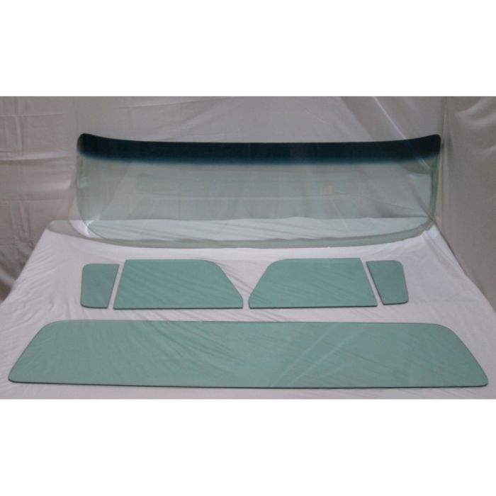 C10 Complete Glass Kit 6-Piece Green Tint With Deluxe Back Glass And ...