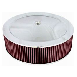 CJ Classics AC162 Air Cleaner Muscle Car Style Stainless Steel 14" x 3 ...