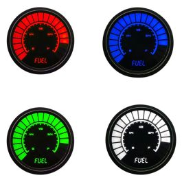 Intellitronix Fuel Gauge Bar Graph Analog Black Bezel LED