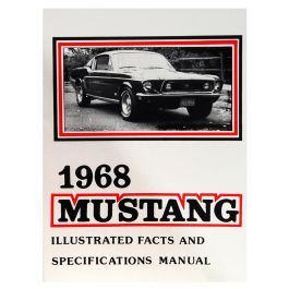 Jim Osborn Reproductions MP0295 1968 Mustang Illustrated Facts & Spec