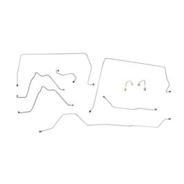 CJ Classic Trucks C10 Power Drum Brake Line Kit 4WD Longbed Chevy 67-69