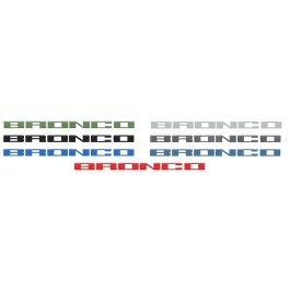 Ford Bronco Grille Letter Overlays TUFSKINZ Front 21-26