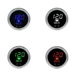 Intellitronix Voltmeter Gauge LED Digital Chrome Bezel