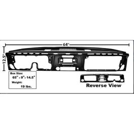 CJ Classic Trucks Complete Dash Panel Assembly Chevy C10 1969-1972