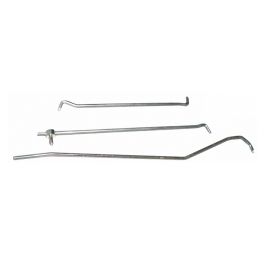 CJ Classics FM-BD046L Mustang Door Lock Rod Set Driver Side 1967-1968