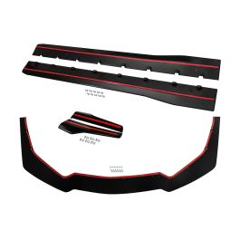 Drake Muscle Cars DMCBK2 Mustang 5-Piece Front/Side/Rear Splitter Satin ...