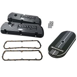 Mustang Engine Dress Up Kit Aluminum Mustang Logo 260/ 289/ 302/ 351W ...