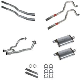EXK3CSM Mustang 351C 4V Dual Exhaust Kit 2.25” Street Max Mufflers
