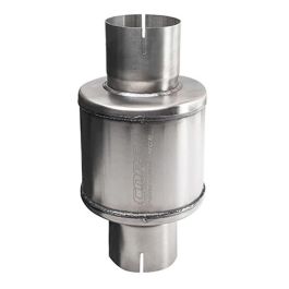 Corsa Pro Series Resonator 2-3/4” Diameter Brushed 304SS Slip-Fit 10 ...