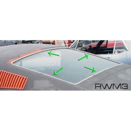 Rear Window Molding Set Fastback Mustang 1967-1968