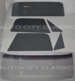 C10 Complete Glass Kit 6-Piece Smoked With Shaded Windshield For Small ...