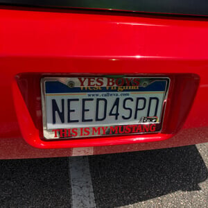 Best Mustang Vanity Plates | Mustang License Plates
